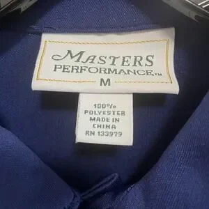 Masters | Shirts | Masters Performance Polo Shirt Mens Medium Blue ...